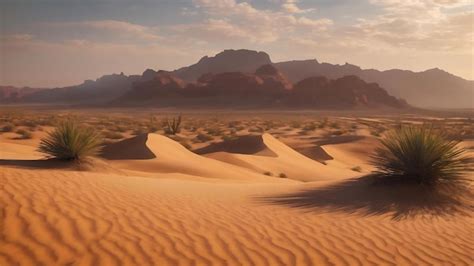 Premium Photo Extremely Hot Desert Horizon Background High Def