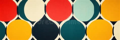 Vibrant Geometric Pattern Featuring Interlocking Circles In Bold