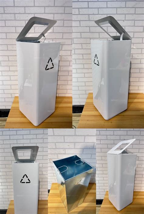 Inphic 戶外不鏽鋼垃圾桶 商用大型垃圾桶 大容量垃圾桶 垃圾分類桶 質感垃圾桶 簡約方形垃圾桶 高級垃圾桶 Imwg062194a Inphic商用 營業館