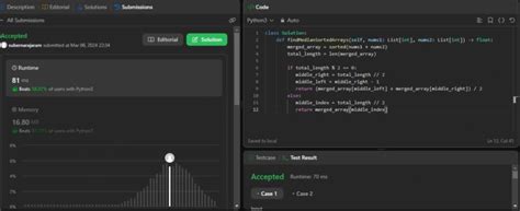 how to find the median of two sorted arrays efficiently suberna rajaram posted on the topic