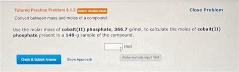 Solved Tutored Practice Problem 812 Close Problem Convert