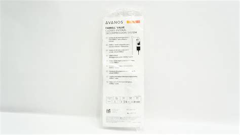 Avanos 20 4100 Farrell Valve Closed Enteral Decompression System