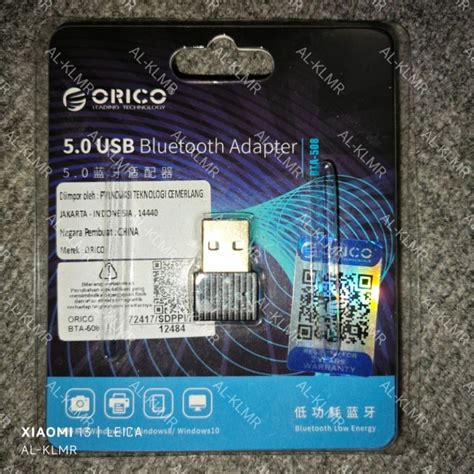 Jual Orico Usb Bluetooth Dongle V5 0 Shopee Indonesia