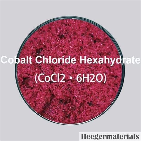 Cobalt Chloride Hexahydrate Cocl2·6h2o Cas 7791 13 1 Heeger M