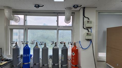 서울 한국oo대학교 차단밸브 및 경보기 설치작업202308 주한원케미칼 시공사례