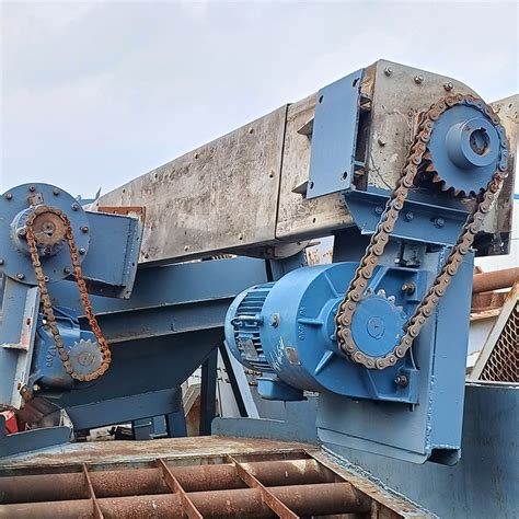 중고 스크류콘베이어 폭300 10m 스텐 제품소개 고려기계