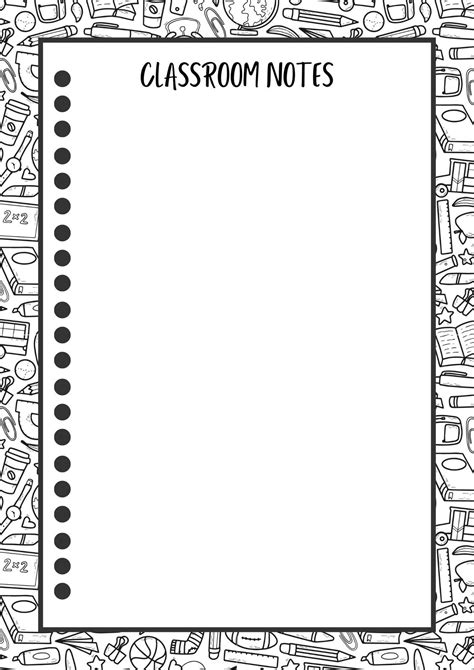 Page Borders For School Projects Black And White