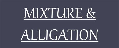 How To Solve Mixture And Alligation Part 3 Tipstricks And Shortcuts