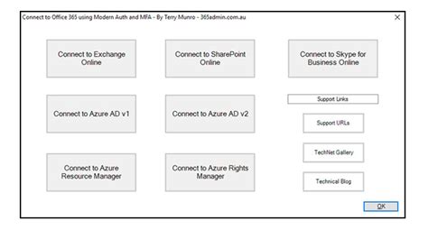 office 365 connection script with modern auth supports mfa multi factor auth new version