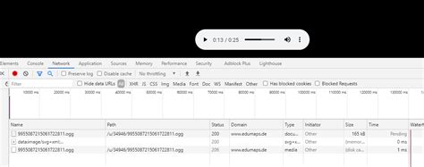 Html Html5 Audio Progressbarplaybar Is Not Working For Ogg Audio