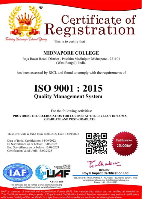 ISO Midnapore College