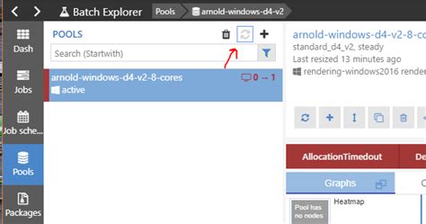 Allocation Timeout Error Banner Dissappears · Issue 1559 · Azurebatchexplorer · Github