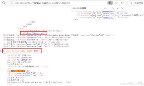 Python 爬取网站天气数据 1爬取天气网站上的天气数据 Csdn博客