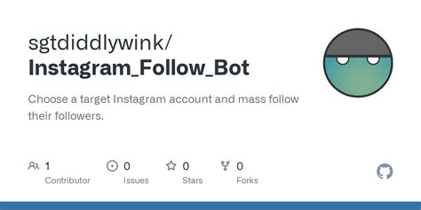 Github Sgtdiddlywinkinstagramfollowbot Choose A Target Instagram