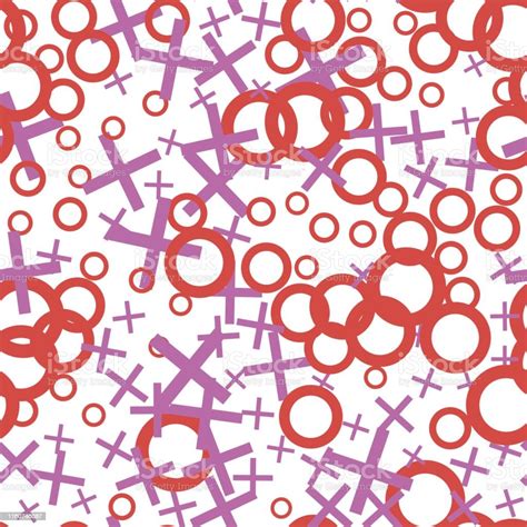 원활한 벡터 힙스터 Xo 패턴 흰색 배경에 혼란 검은 색과 빨간색 십자가와 제로 요소 멤피스 Xoxo 벽지 0에 대한 스톡 벡터 아트 및 기타 이미지 Istock