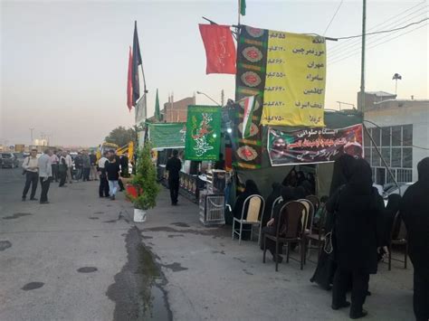 آغاز به کار موکب و چایخانه حضرت امام رضاع در ورودی شهر میاندوآب