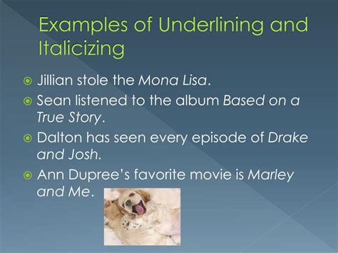 Ppt Quotation Marks Underlining And Italics Powerpoint Presentation