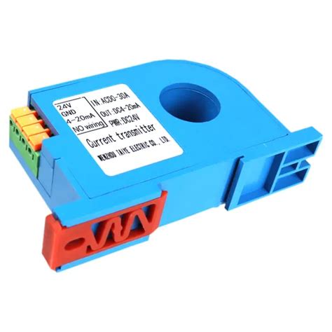 Din Rail Type Perforated Current Sensor 0 10v 4 20ma Ampere Transmitter Ampere Transmitter And