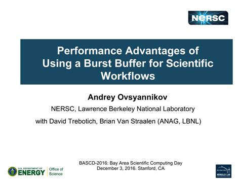 Pdf Performance Advantages Of Using A Burst Buffer For Scientific