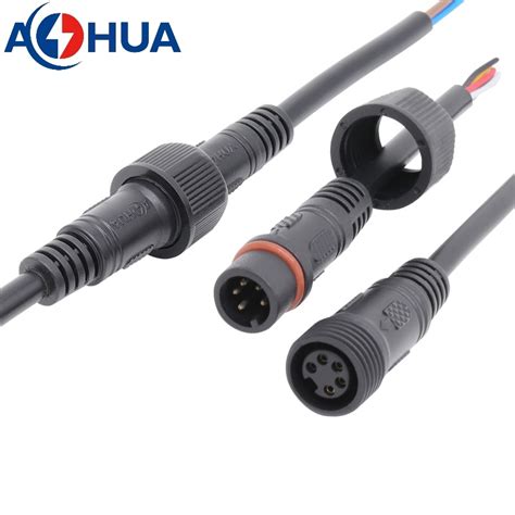 5 Pin Male Female Waterproof M14 Circular Landscape Light Electrical
