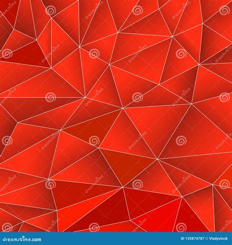 Abstract Red Geometric Background From Triangles Stock Vector Illustration Of Booklet
