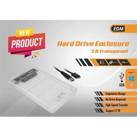 Jual SSD HDD ENCLOSURE NYK SATA TRANSPARAN USB CASING HARDDISK Jakarta Utara