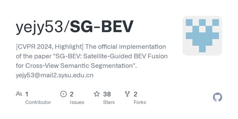 Github Yejy53 Sg Bev [cvpr 2024 Highlight] The Official Implementation Of The Paper Sg Bev