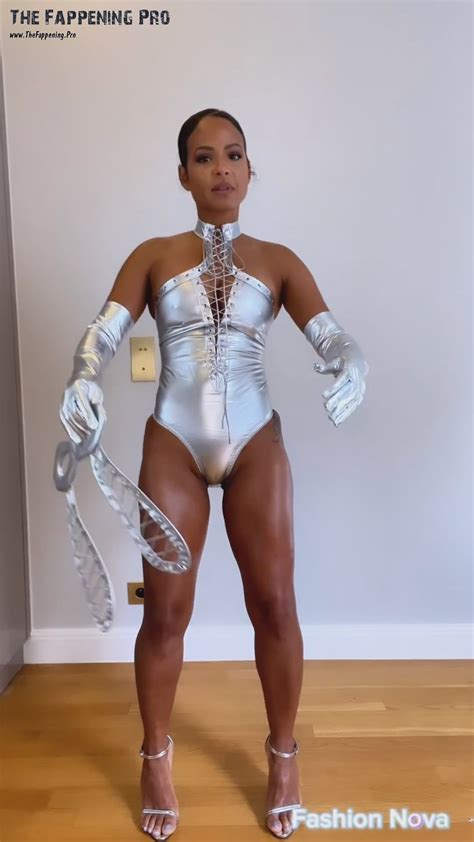 Christina Milian Sexy Bunny In Halloween 2023 9 Photos The Fappening