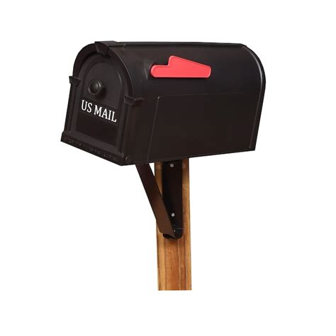 Postal Pro Black Hardware Mailbox Mounting Bracket Pp245bl At