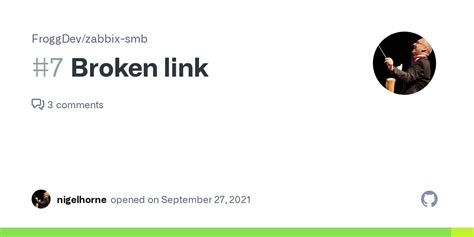 Broken Link Issue 7 FroggDev Zabbix Smb GitHub