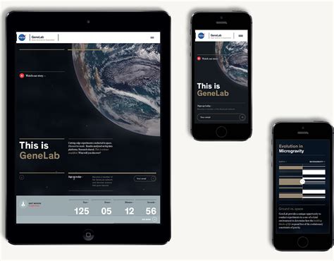 Nasa Genelab Digital Platform Behance