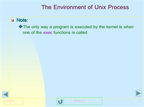 ppt the environment of unix process powerpoint presentation free