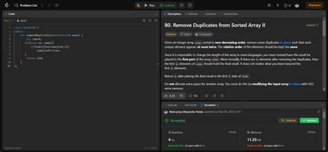 Successfully Solved Sorted Array Ii Problem In C Matrupriya