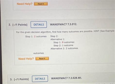 Solved For The Given Decision Algorithm Find How Many