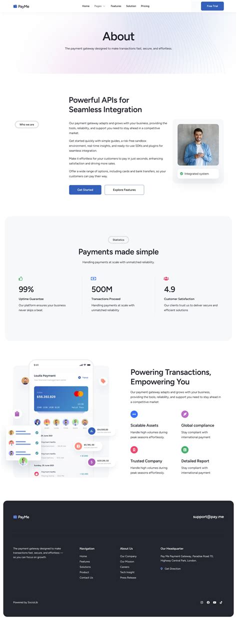 Payme Payment Gateway Mobile App Elementor Template Kit By Sociolib