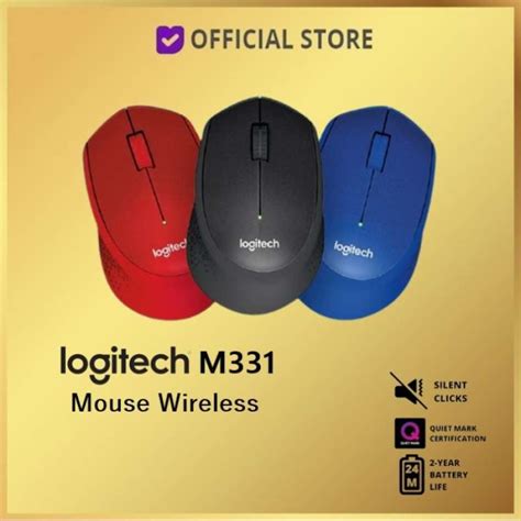 Promo Produk Ori Logitech M Silent Plus Mouse Wireless M Diskon Di Seller Frens
