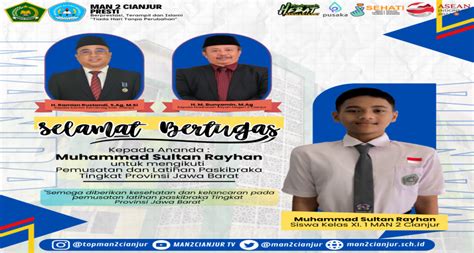 Selamat Bertugas Kepada Muhammad Sultan Rayhan Untuk Mengikuti Pemusatan Dan Latihan Paskibraka