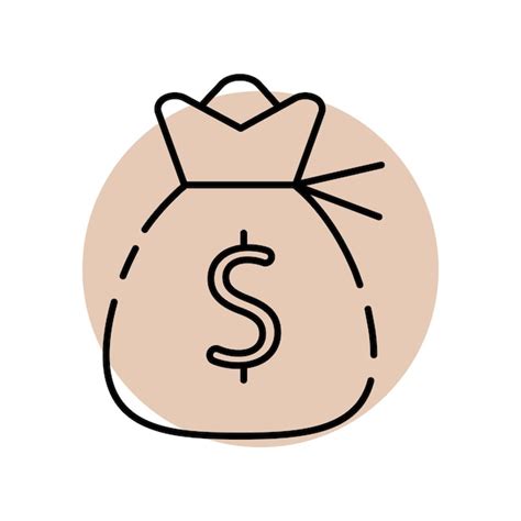 Premium Vector Money Bag Vector Icon