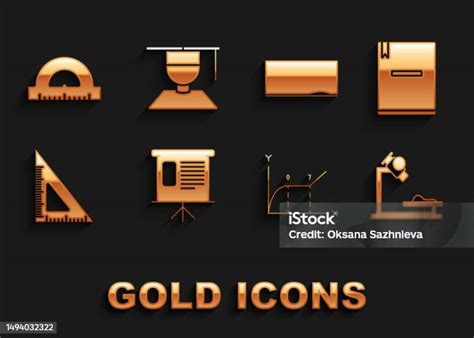 그래프 파이 그래프 노트북 현미경 파이 삼각형 눈금자 칠판 학위 측정을 위한 각도기 그리드 졸업 및 졸업 모자 아이콘으로 프레젠테이션 금융 보드를 설정합니다 벡터 0명에