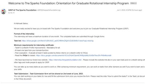 Abhisek Sahoo On Linkedin Internshipexperience Thesparksfoundation
