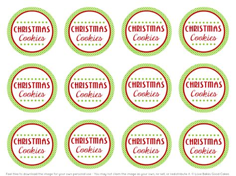 Free Printable Cookie Jar Labels