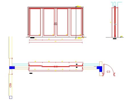 Door Sliding Window In AutoCAD CAD Download KB Bibliocad