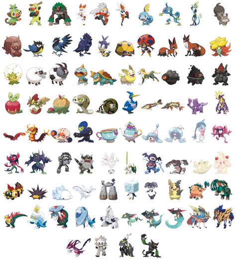 Pokemon 8 Gen Картинки покемона Animais Зориг