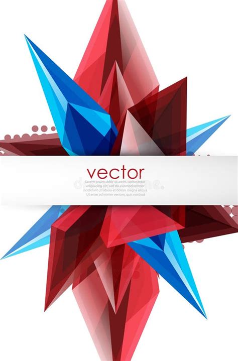 Цветной цветущий кристалл абстрактный фон вектора Иллюстрация вектора иллюстрации