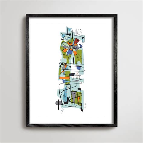 Mid Century Modern Googie Print Fairview 1950 Etsy