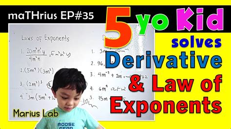 Exponents And Derivatives Review YouTube