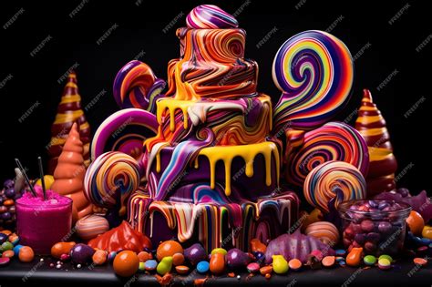 Premium Photo Candy Phenomenon A Marvel In Sweets