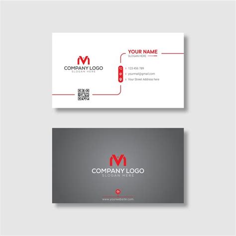 Premium Vector Minimalist Business Card Design Template