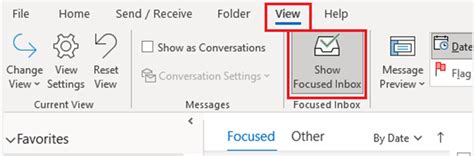 Focus Inbox Microsoft Qanda