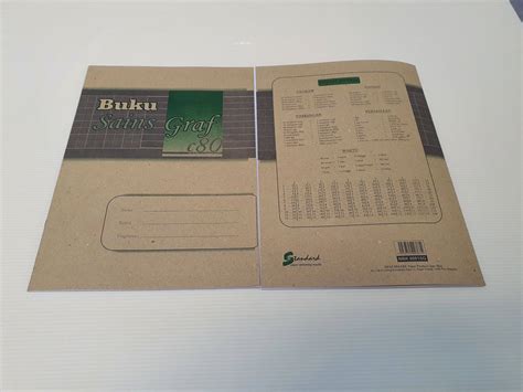 A4 Exercise Book Buku Latihan Graph Book Science Graph Small